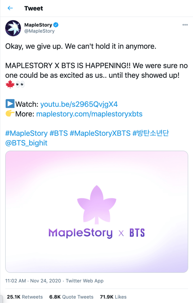 Maplestory Teases Upcoming BTS Collab, ARMY Congratulates Jin