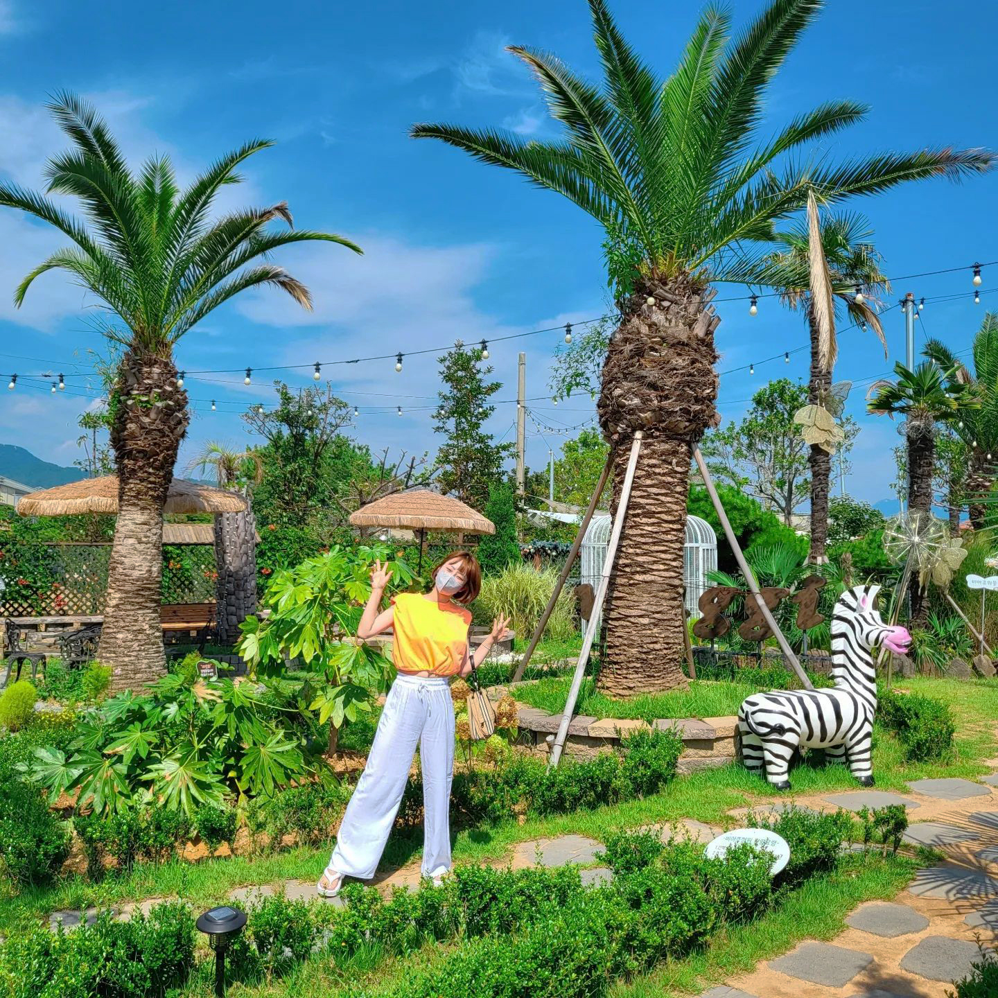 Viaggio: Cafe in Busan With Its Own Garden, Sheep & A Scenic River View