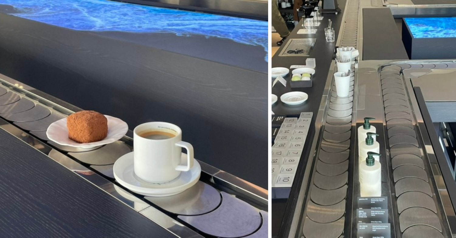Gwehdo: Get Your Coffee Fix Delivered To You On A Conveyor Belt